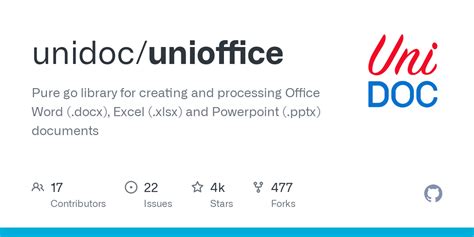 Github Unidoc Unioffice Pure Go Library For Creating And Processing Office Word Docx