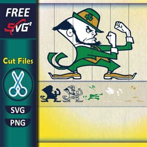 Notre Dame Fighting Irish Football Logo Svg Free Free Svg Files