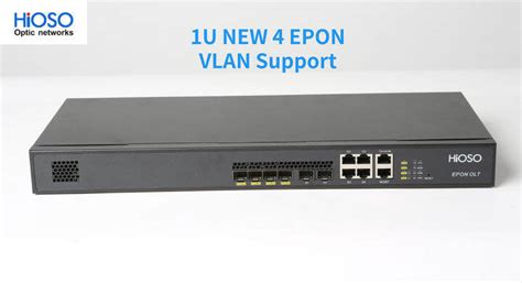Hioso Ha7304v 1u Rack 4pon Epon Olt Vlan Ftth Isp Home Use Economical