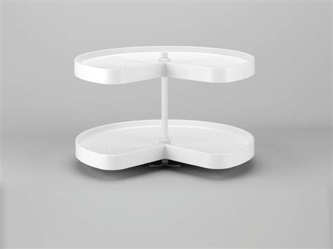 Polymer Kidney Shaped 2 Shelf Lazy Daisy