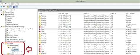 Microsoft Dynamics Nav 2016 New In Event Viewer
