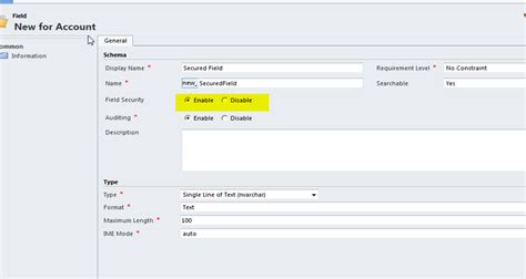 Microsoft Dynamics Crm 2011 Field Level Security Out Of Box Ms Dynamics Crm