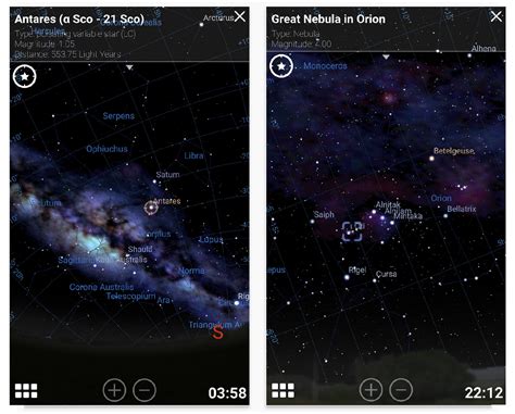 Astronomy Star Locations