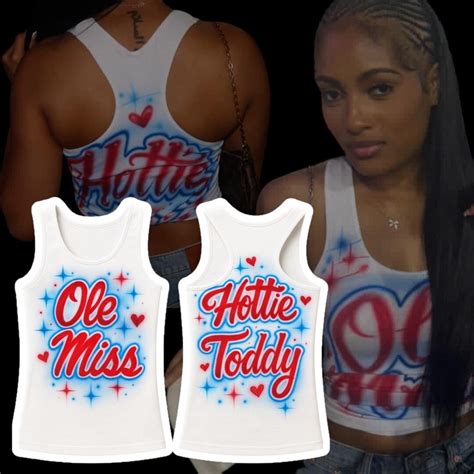 Custom Airbrush One Size White Ribbed Racerback Tank Top Wag Game