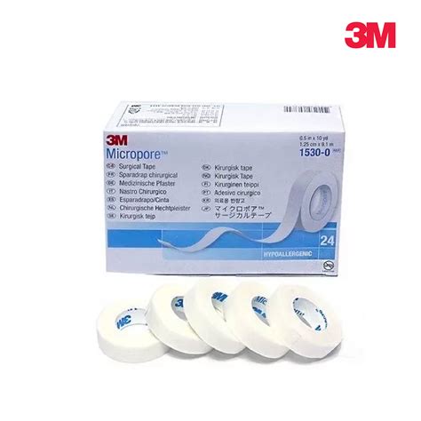 Micropore 1″ X 10 Yds Cinta De Papel Equitec