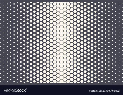 hexagonal halftone pattern geometric texture vector image