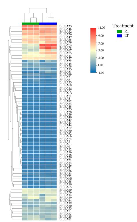Transcriptome Heatmap Of Regular And Low Temperature Treatments Download Scientific Diagram