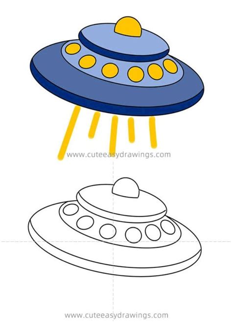 20 Easy Ufo Drawing Ideas How To Draw A Ufo