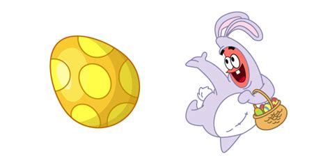 Spongebob Easter Bunny Patrick Star Cursor Custom Cursor