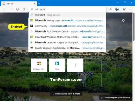 how to enable or disable omnibox favicons in microsoft edge chromium tutorials