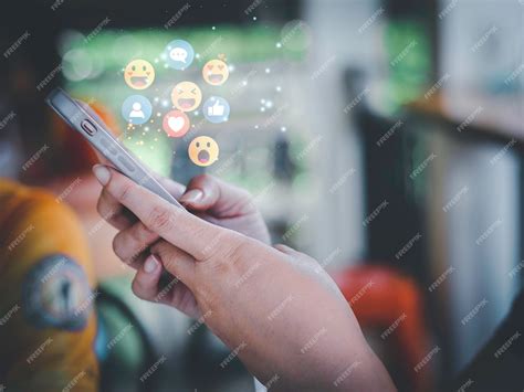 Premium Photo Concept With Notification Icons Of Like Being Happyxaand Social Media