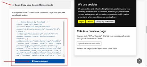 How To Create A Free Cookie Consent Notice Banner With Termsfeed Termsfeed