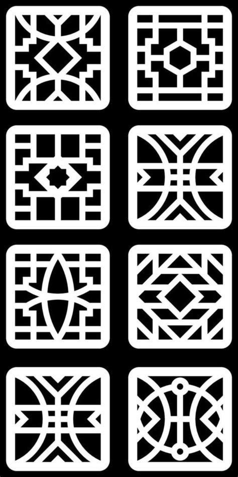 Simple Geometric Pattern For Background Decoration Panel And CNC Cutting Vector Art