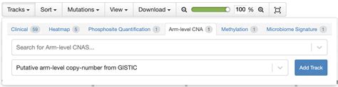 tweak oncoprint add track ui for oncoprint · issue 10057
