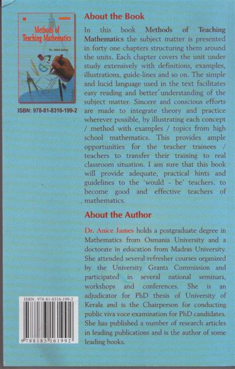 Methods Of Teaching Of Mathematics Neelkamal Publications Pvt Ltd