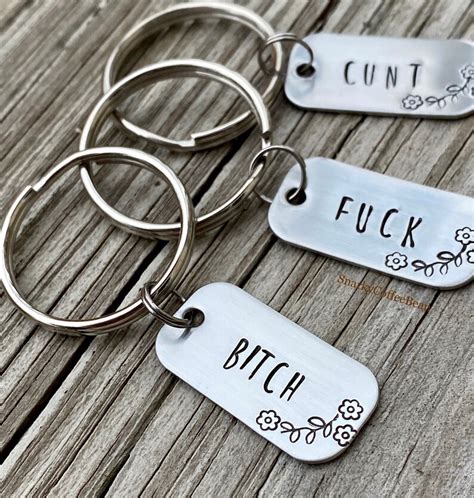 Sweary Keychain Adult Keychain Vulgar Keychain Fuck Etsy UK