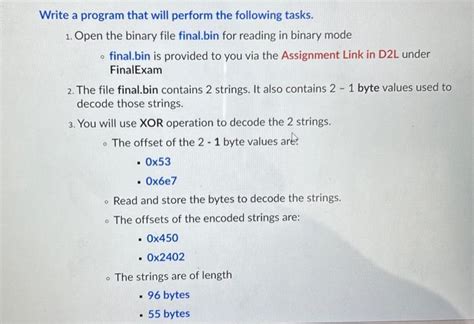 Solved Irite A Program That Will Perform The Following