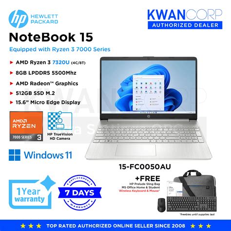 Hp Notebook Fc Au Amd Ryzen U Gb Ram Amd Radeon Graphics Gb Ssd