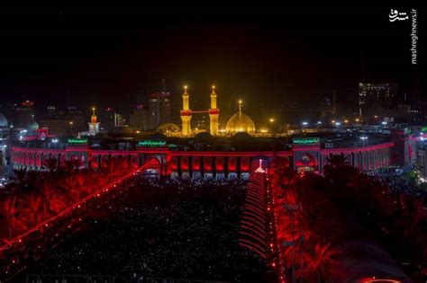 مشرق نیوز عکس تعویض پرچم گنبد حرم امام حسین ع و حضرت ابوالفضل ع