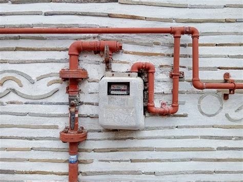 Residential Propane Gas Meter Pipe Seoul Korea Editorial Image Image Of Pipe Propane 365996135