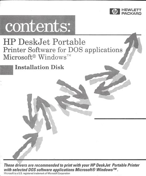 Hp Deskjet Portable V Driver Disk For Ms Dos And Windows Hewlett Packard Free Download