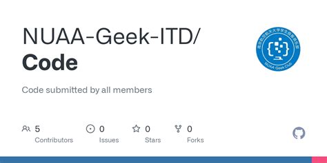 GitHub NUAA Geek ITD Code Code Submitted By All Members