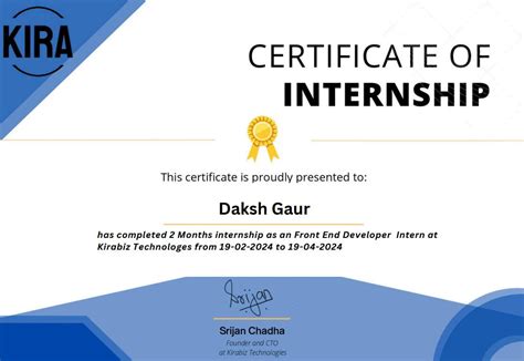 Daksh Gaur On Linkedin Internship Webdevelopment Reactjs Gratitude