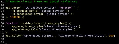 Wordpress Global And Classic Theme Styles Prestburyweb