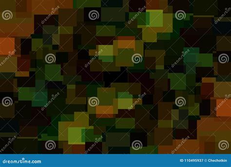 Dark Green Abstract Polygonal Background Stock Illustration