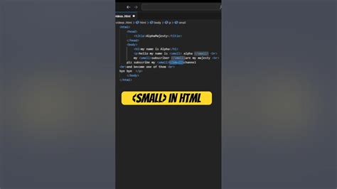 How To Do Small Text In Html Programming Coding Code Vscode Css