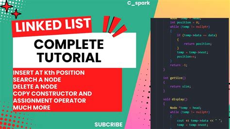 Linked List Complete Tutorial In C All Functions Implementation Dsa Youtube