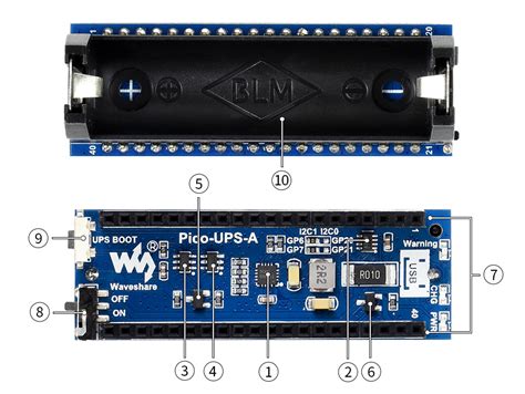 UPS Module For Raspberry Pi Pico Uninterruptible Power Supply Digiware Store