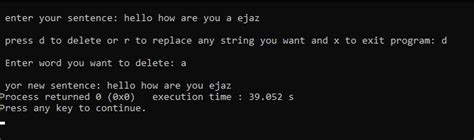 Mesa Dragons Inc C Program To Delete And Replace Words Form A String