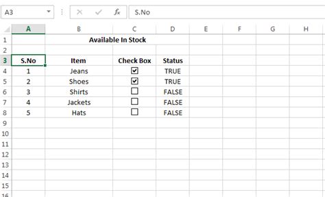how to insert checkboxes in excel 2013 spreadsheet