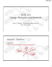 Design Principles And Methods Validation Tests And Designing Course Hero