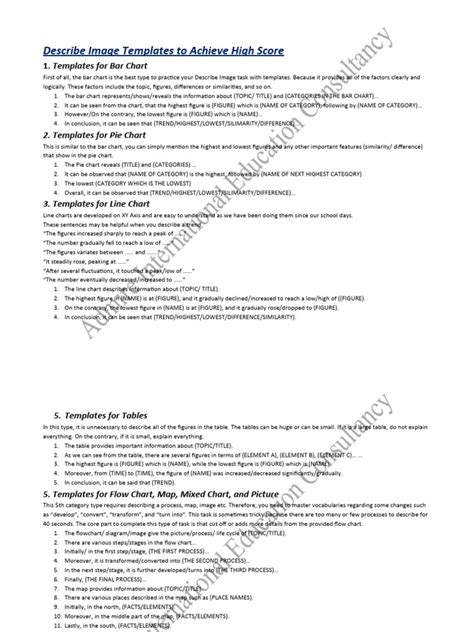 Pte Describe Image Templates Pdf