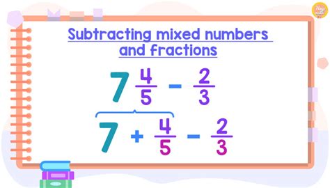 Subtracting Fractions From Mixed Numbers Hugemath