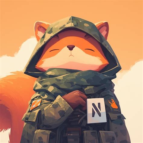 Premium Vector A Agile Squirrel Soldier Cartoon Style Premium Vector A Agile Squirrel Soldier Cartoon Style