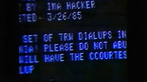 Cbs News Hacking Segment August 1985 Cbs Free Download Borrow And Streaming Internet