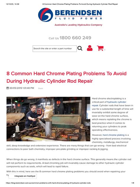 8 Common Hard Chrome Plating Problems To Avoid During Hydraulic