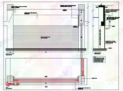 دانلود نقشه درب کرکره ای کد34936