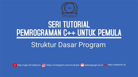 Struktur Dasar Program Youtube