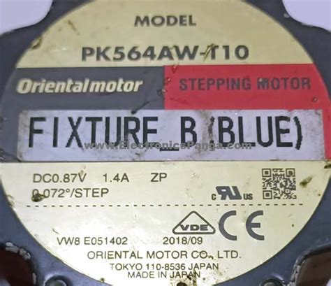 Oriental Motor Vexta Pk564aw T10 087vdc 14a 0072°step 5 Phase Stepping Motor Stm72 Star