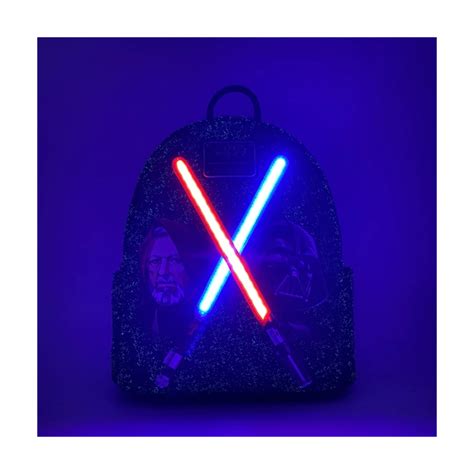 Loungefly Leather Star Wars Light Up Light Sabers Darth Vader Obi Wa