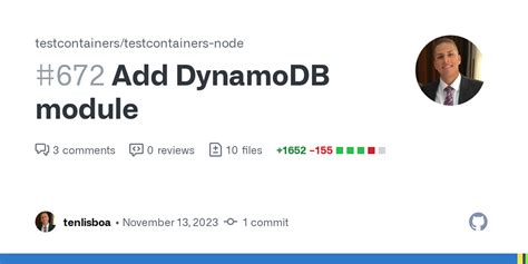 Add Dynamodb Module By Tenlisboa · Pull Request 672 · Testcontainerstestcontainers Node · Github