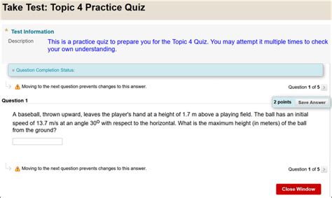 A Sample View Of The Quiz Interface Download Scientific Diagram