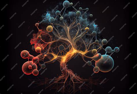 Premium Photo Ai Generative Science Molecule Model Structure Business Teamwork Concept