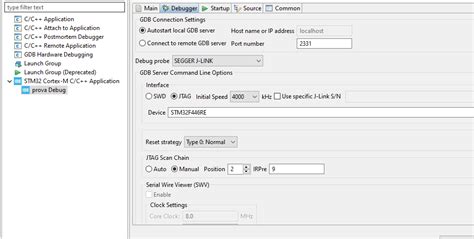 Jtag Scan Chain On Stm32cubeide Stmicroelectronics Community