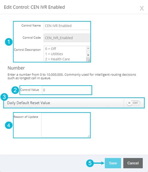 Configure A New Number Control