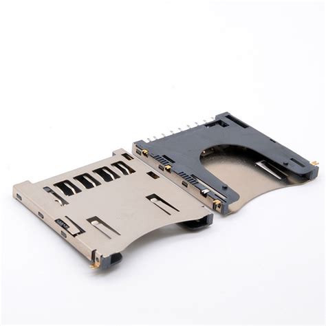 Sd Self Elastic Push External Welding Internal Welding Sd Self Elastic Card Base Connector Sim